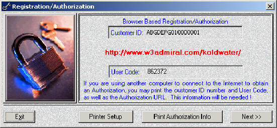 Koldwater Technical Training Software Reg Help